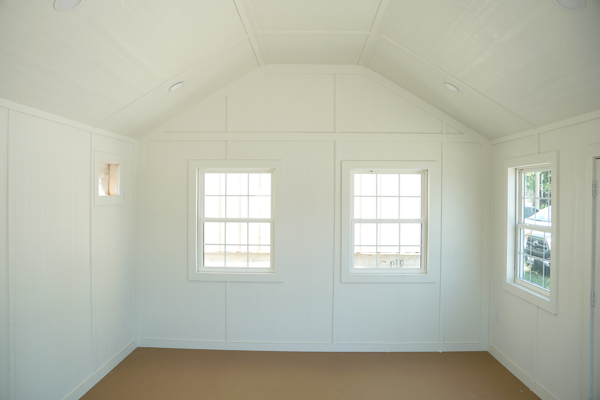 Finished Out Shed - LELAND'S SHEDS