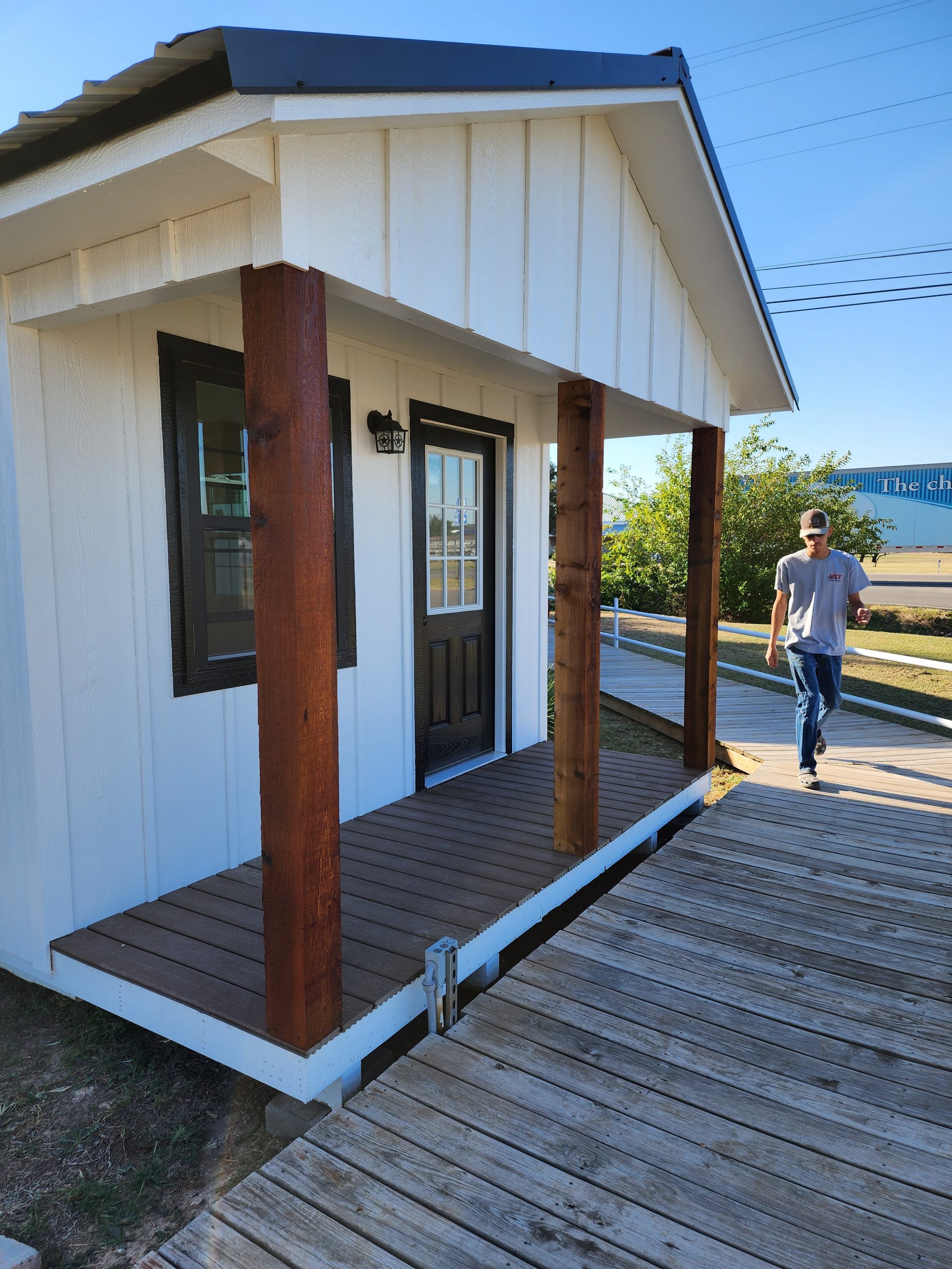 12×24 Diamond Wood Cabinette Shed for Sale | LELAND'S SHEDS