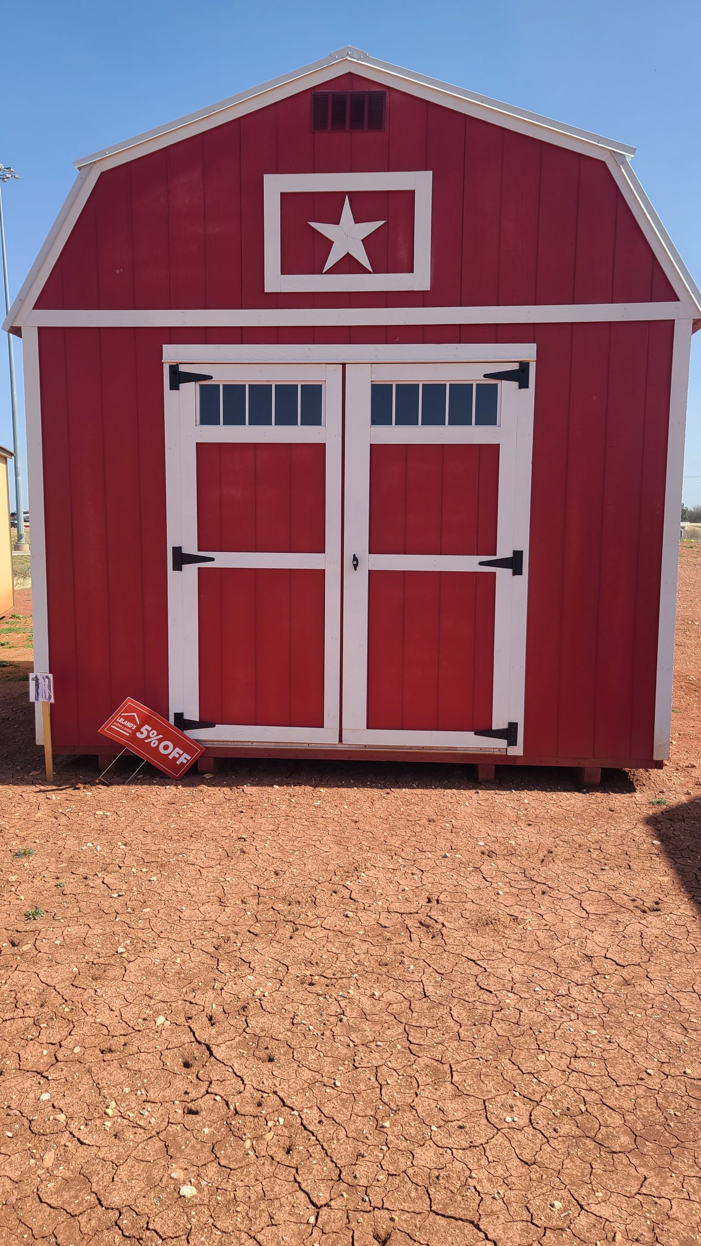12×16 Lofted Barn Shed – Red Delicious - LELAND'S SHEDS