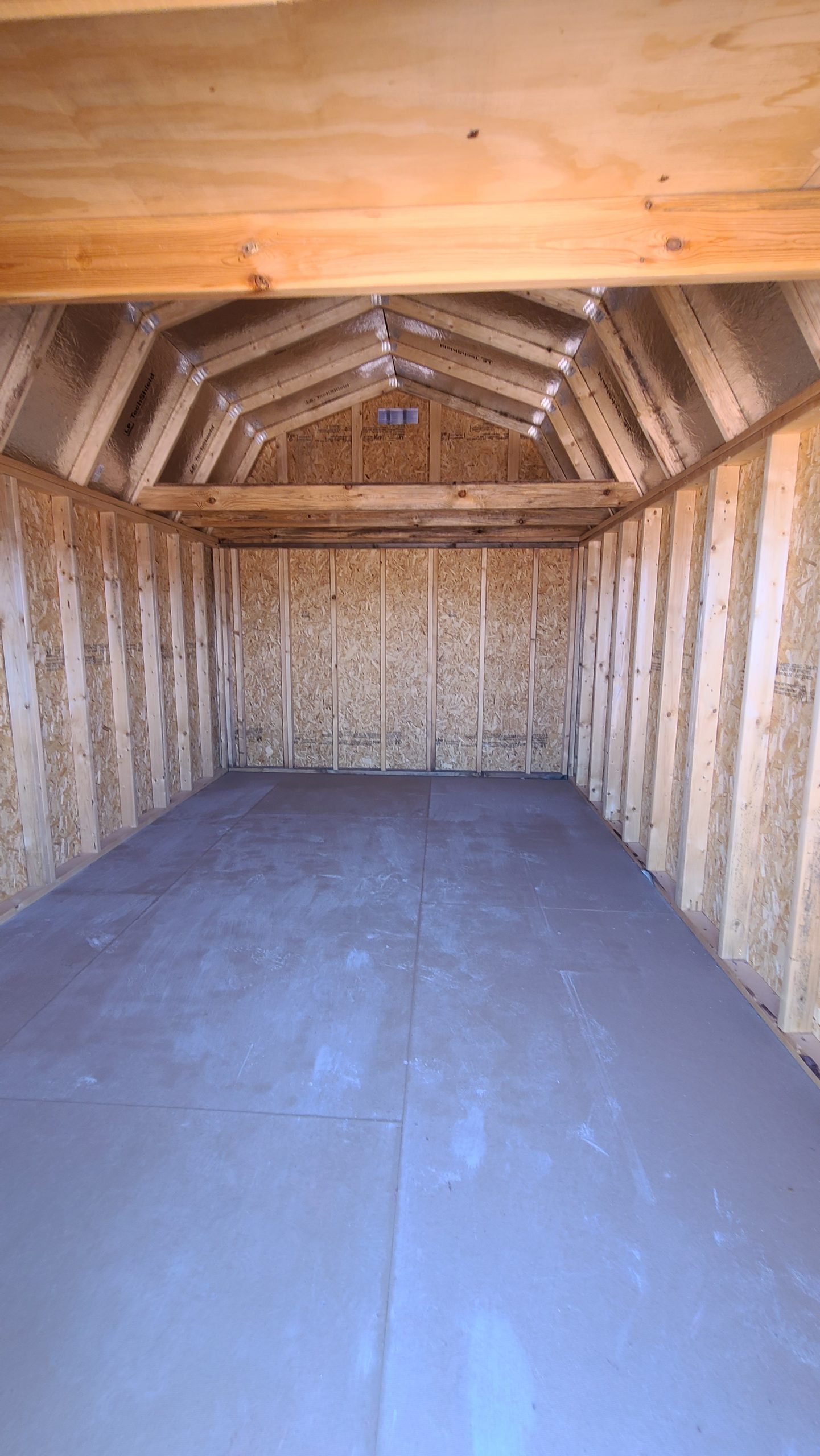 10×16 Lofted Barn Shed – Navy Blue - LELAND'S SHEDS