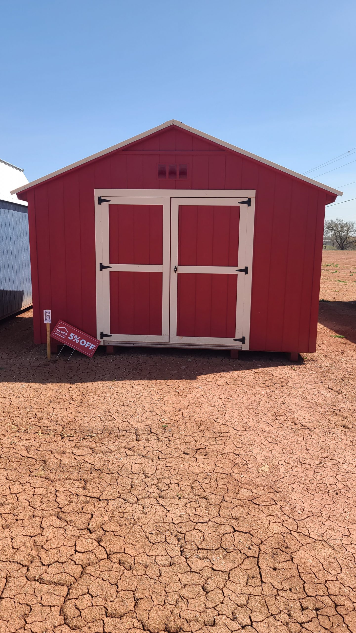 12×12 Basic Shed – Red Delicious - LELAND'S SHEDS