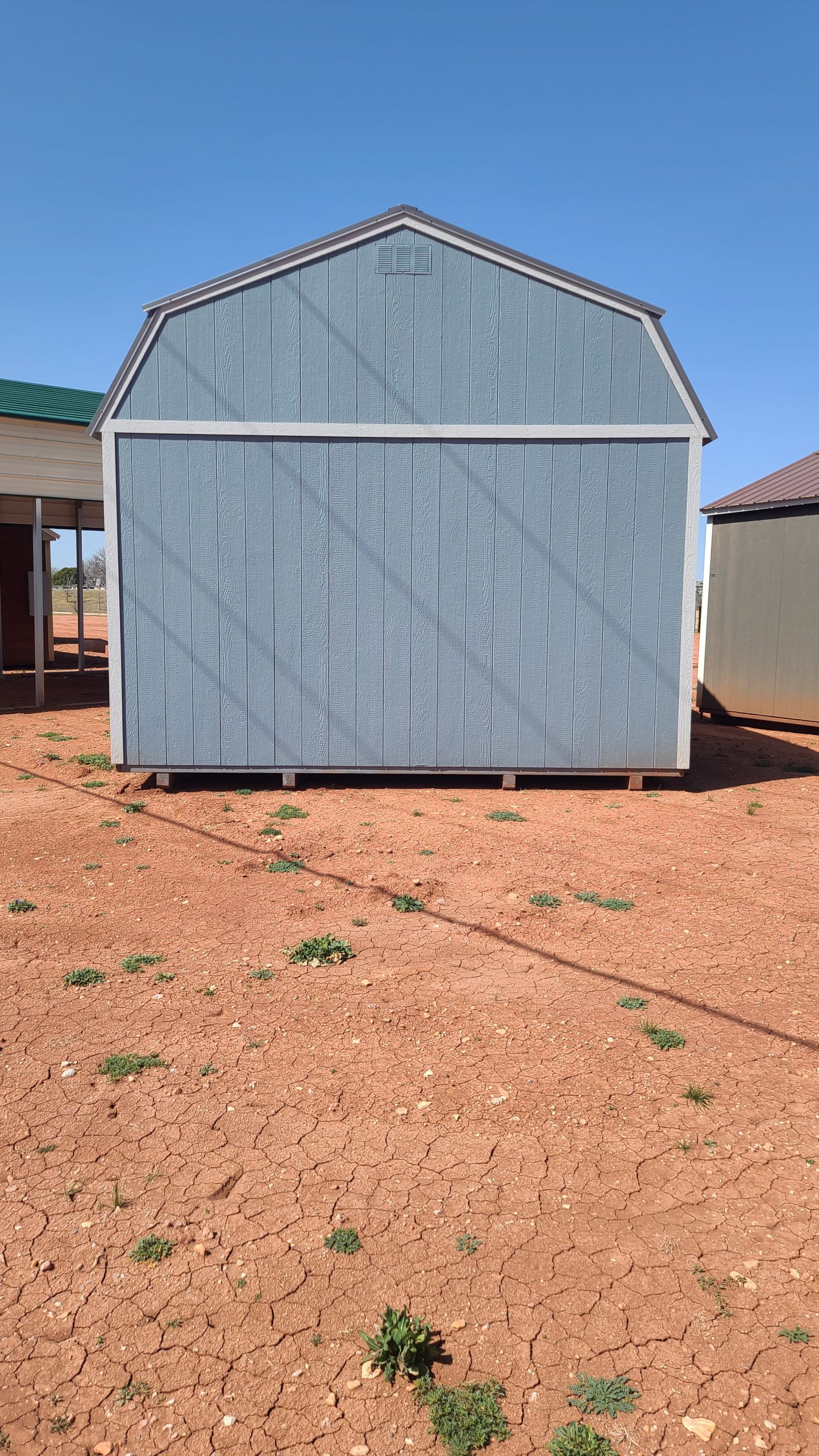 14×20 Lofted Barn Shed – Belmont Blue - LELAND'S SHEDS