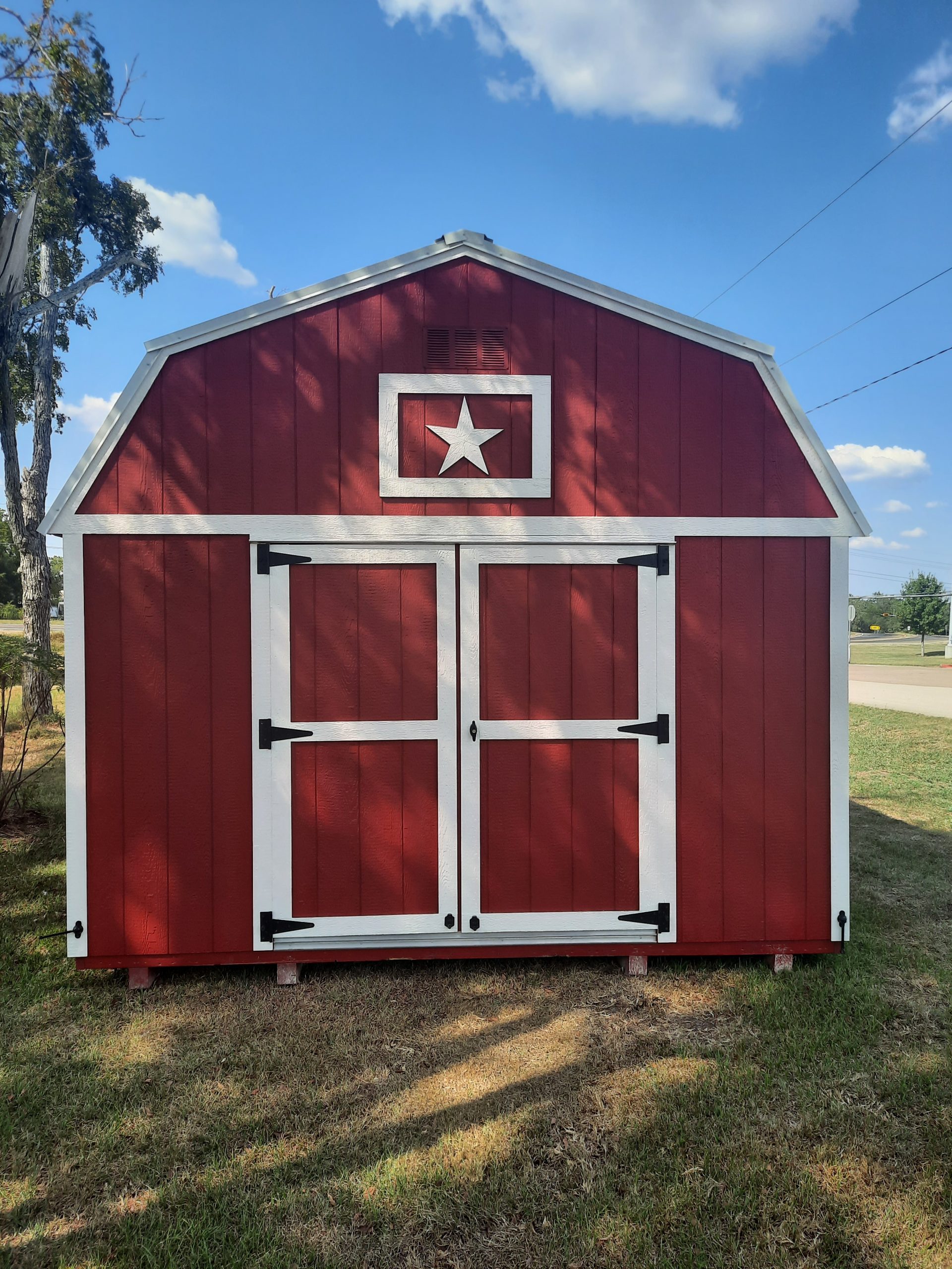 12×16 Lofted Barn Shed – Red Delicious - LELAND'S SHEDS