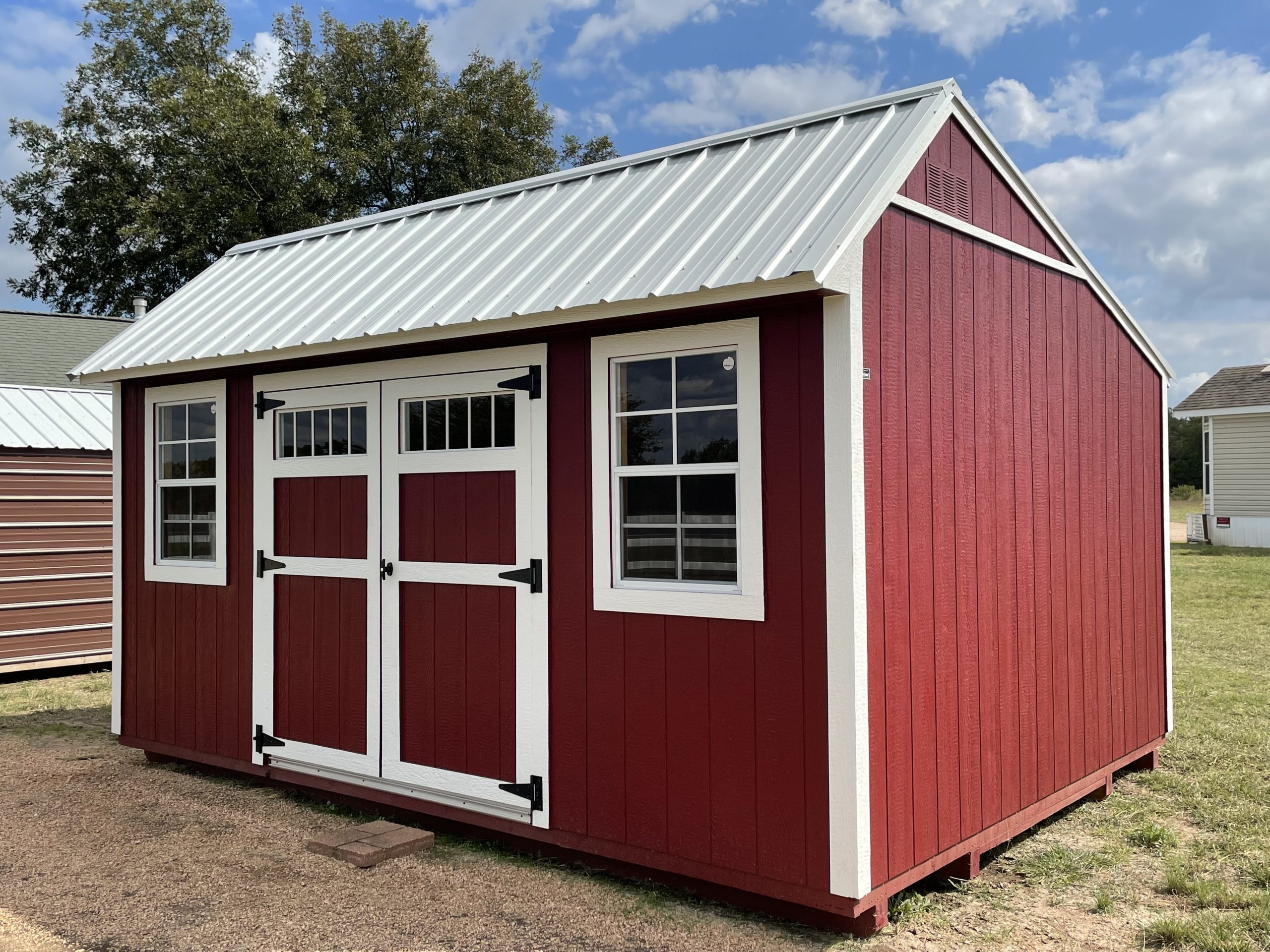 12×16 Garden Shed – Pinnacle Red - LELAND'S SHEDS