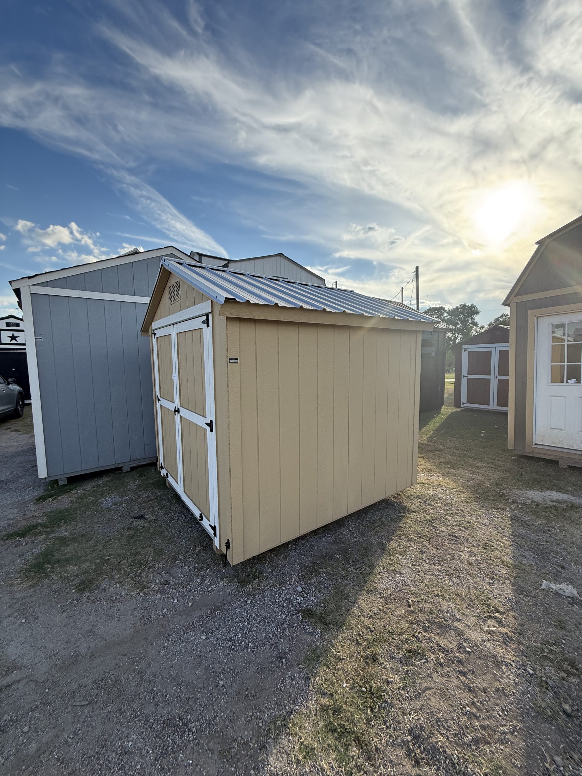 8×8 Basic – Tan - LELAND'S SHEDS