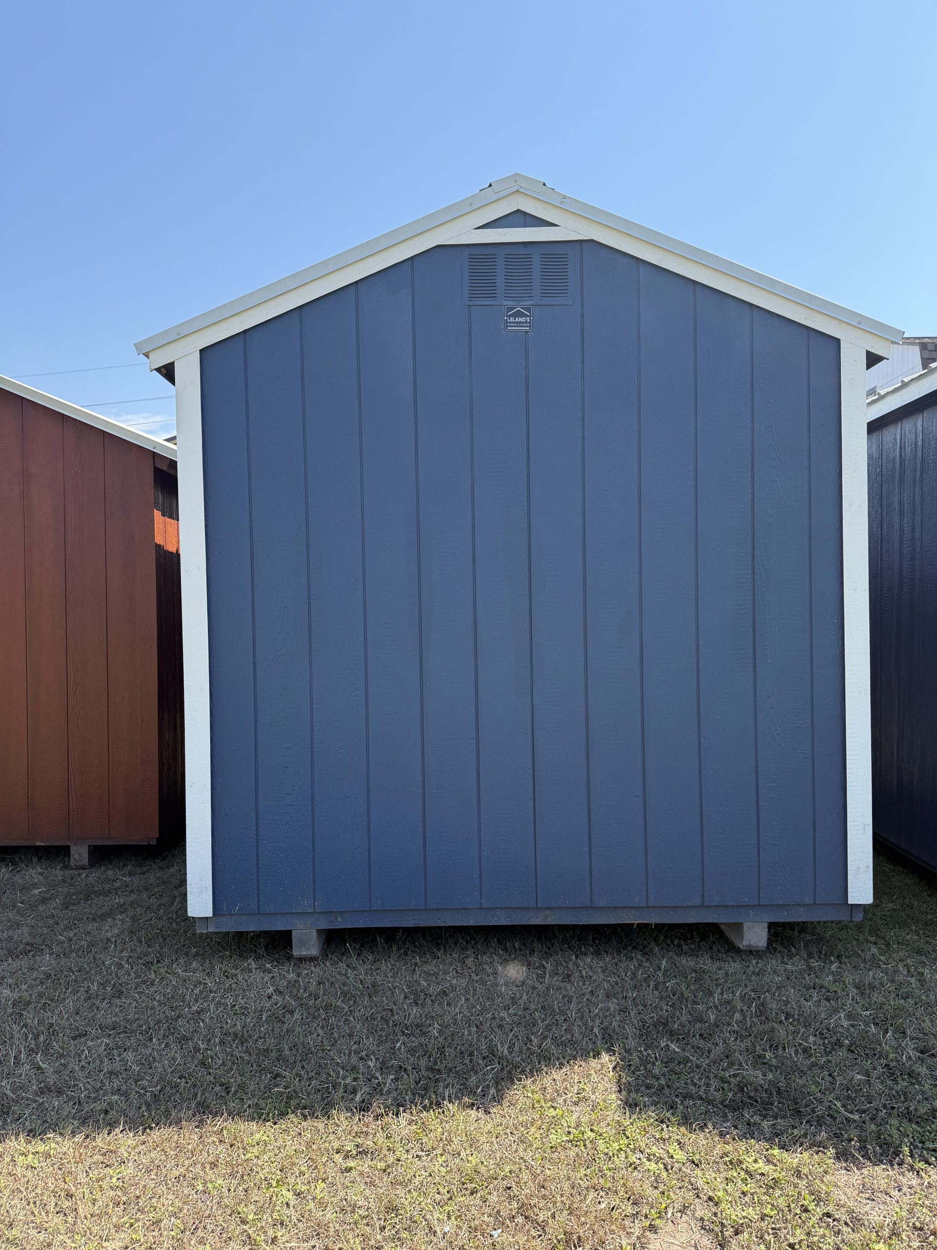 8×12 Utility – Navy Blue - LELAND'S SHEDS