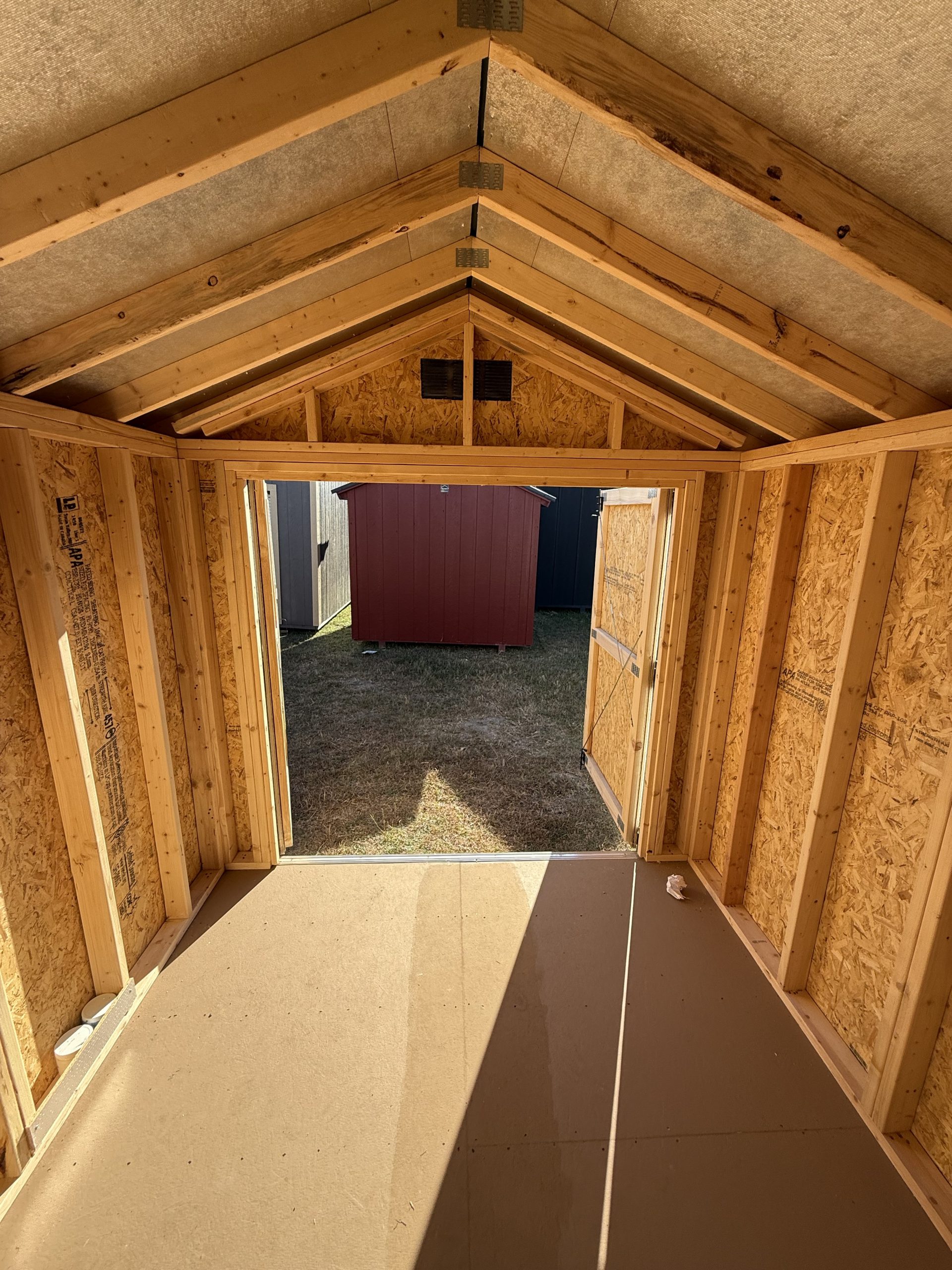 8×12 Utility – Navy Blue - LELAND'S SHEDS