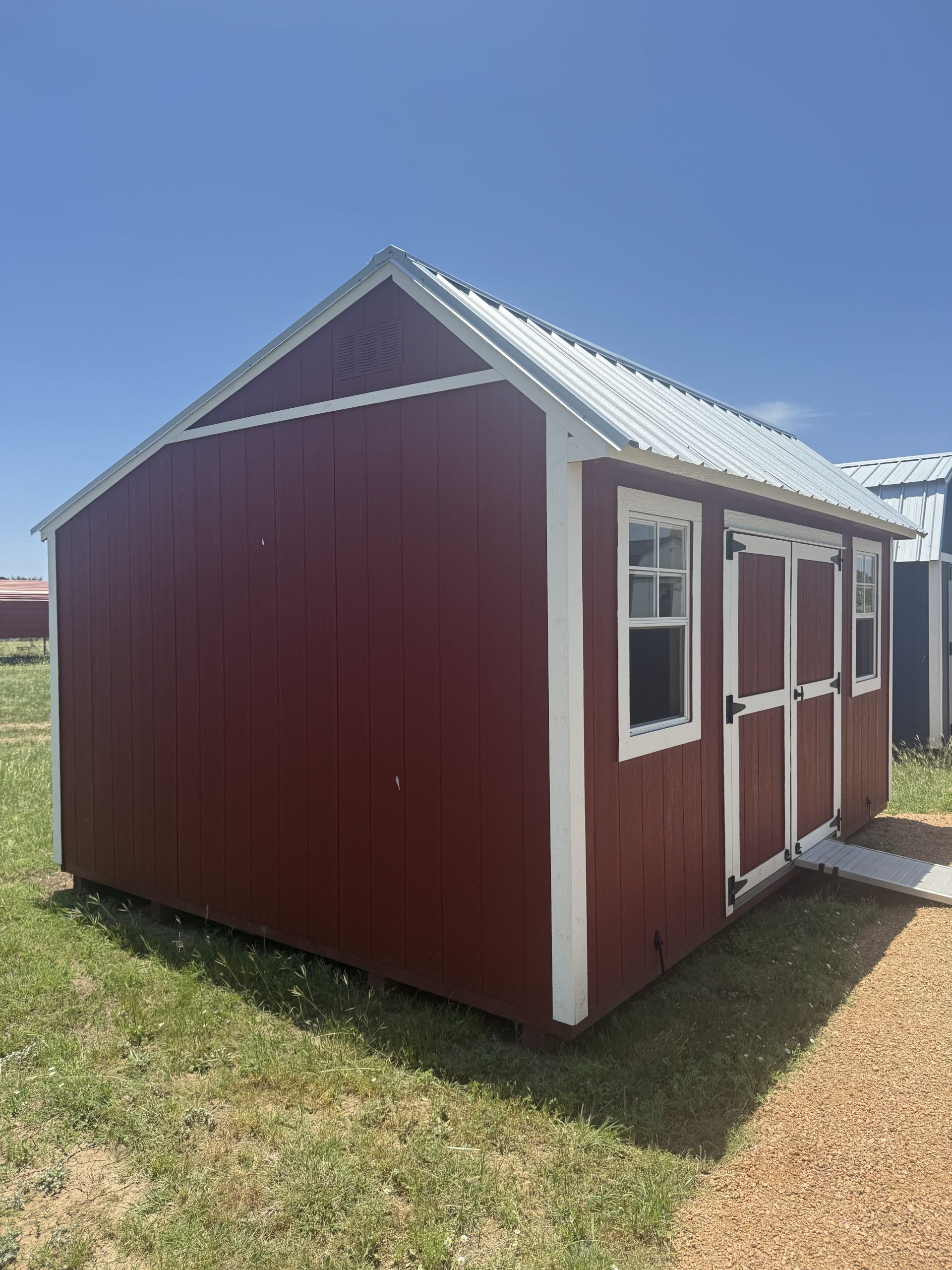 12×16 Garden Shed – Pinnacle Red - LELAND'S SHEDS