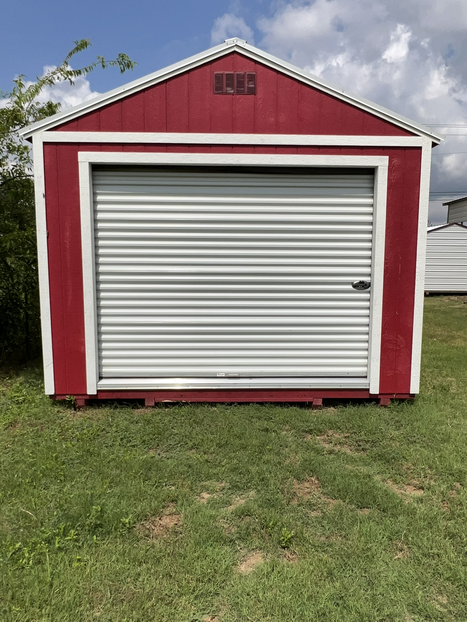 12×16 Garage Shed – Red Delicious - LELAND'S SHEDS