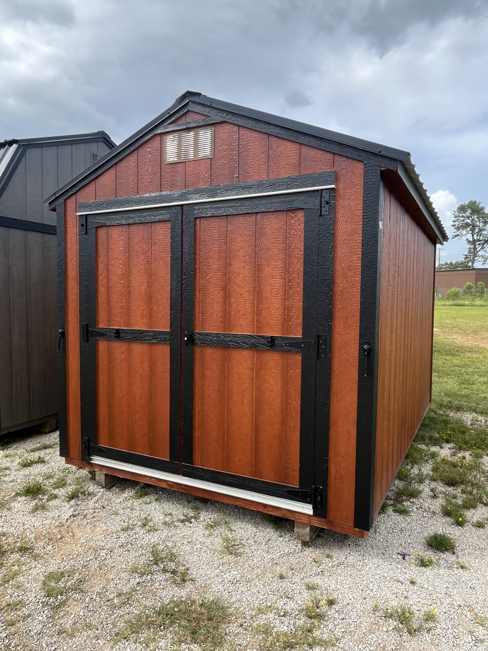 8×12 Utility Shed – Nature Walk Stain - LELAND'S SHEDS
