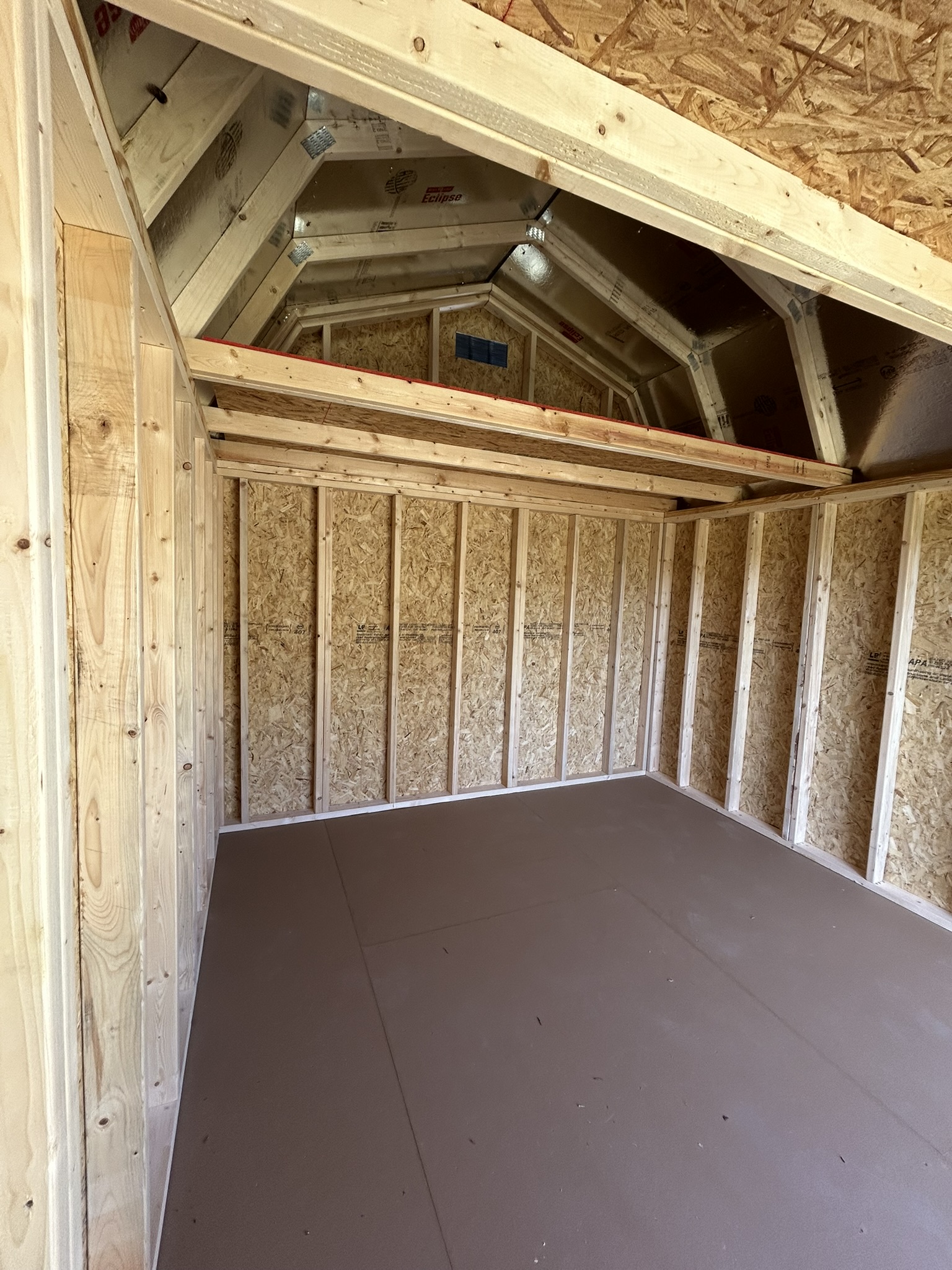 10×12 Lofted Barn Shed – Navy Blue - LELAND'S SHEDS