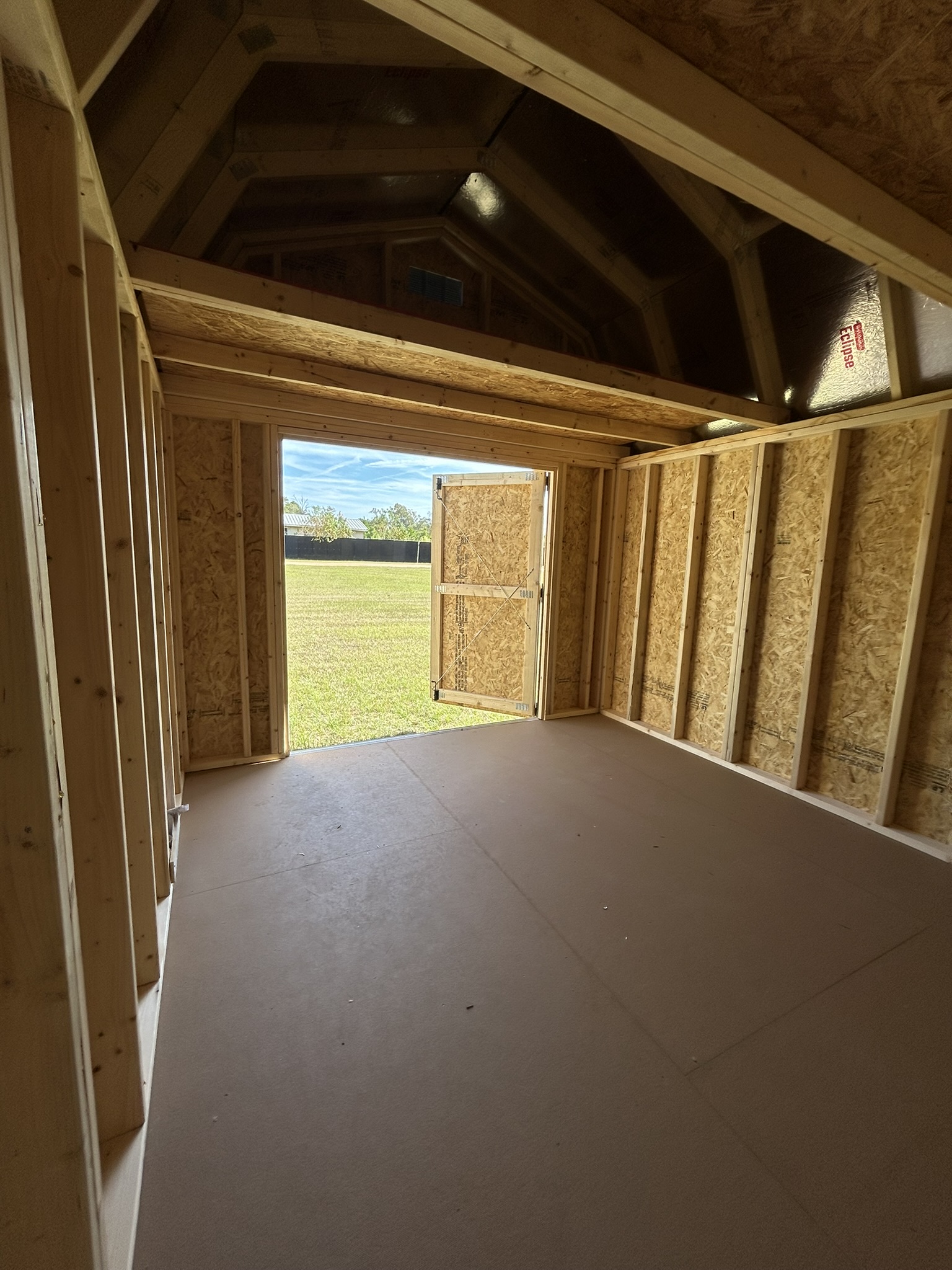 10×12 Lofted Barn Shed – Navy Blue - LELAND'S SHEDS