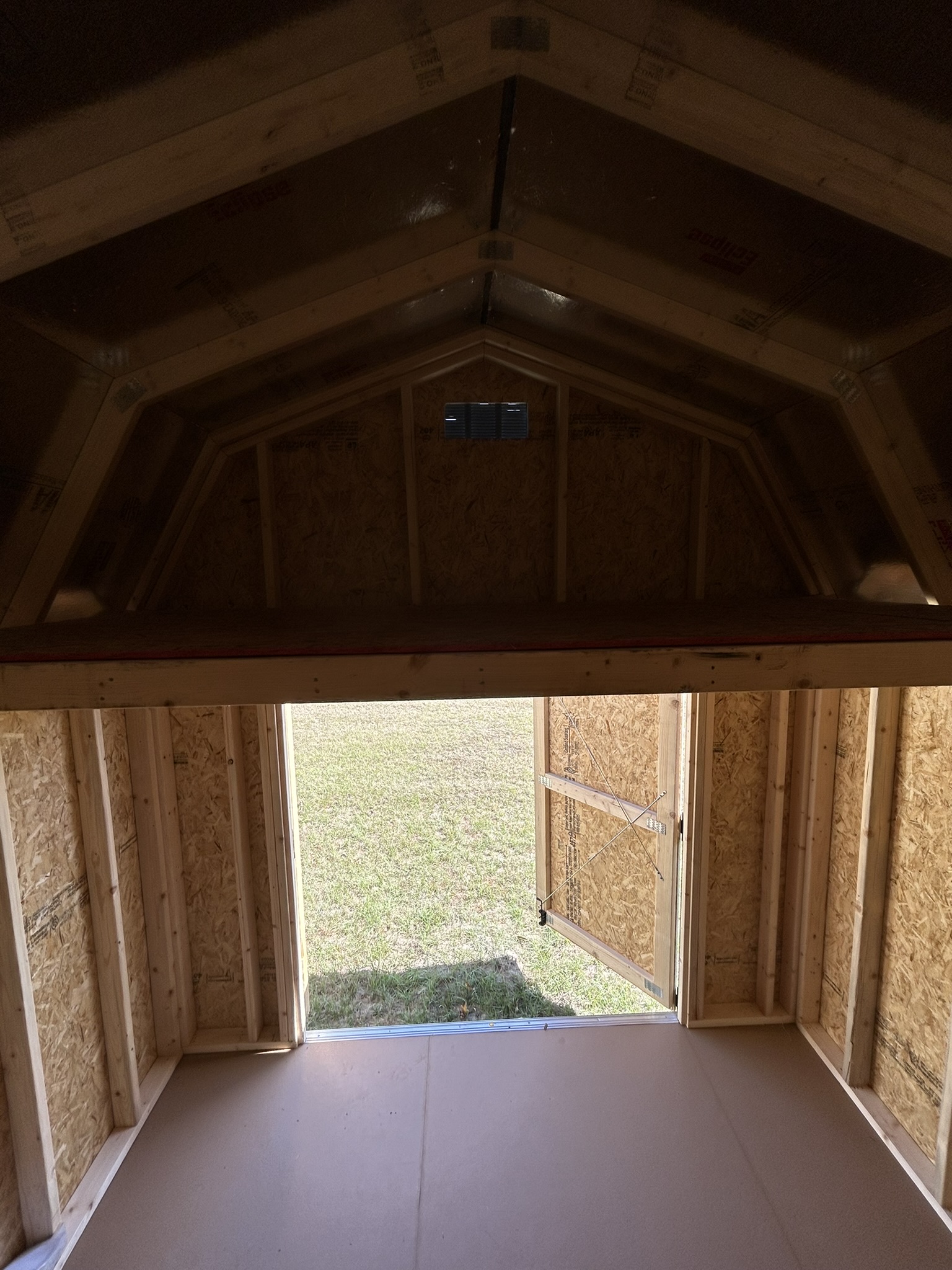 10×12 Lofted Barn Shed – Navy Blue - LELAND'S SHEDS