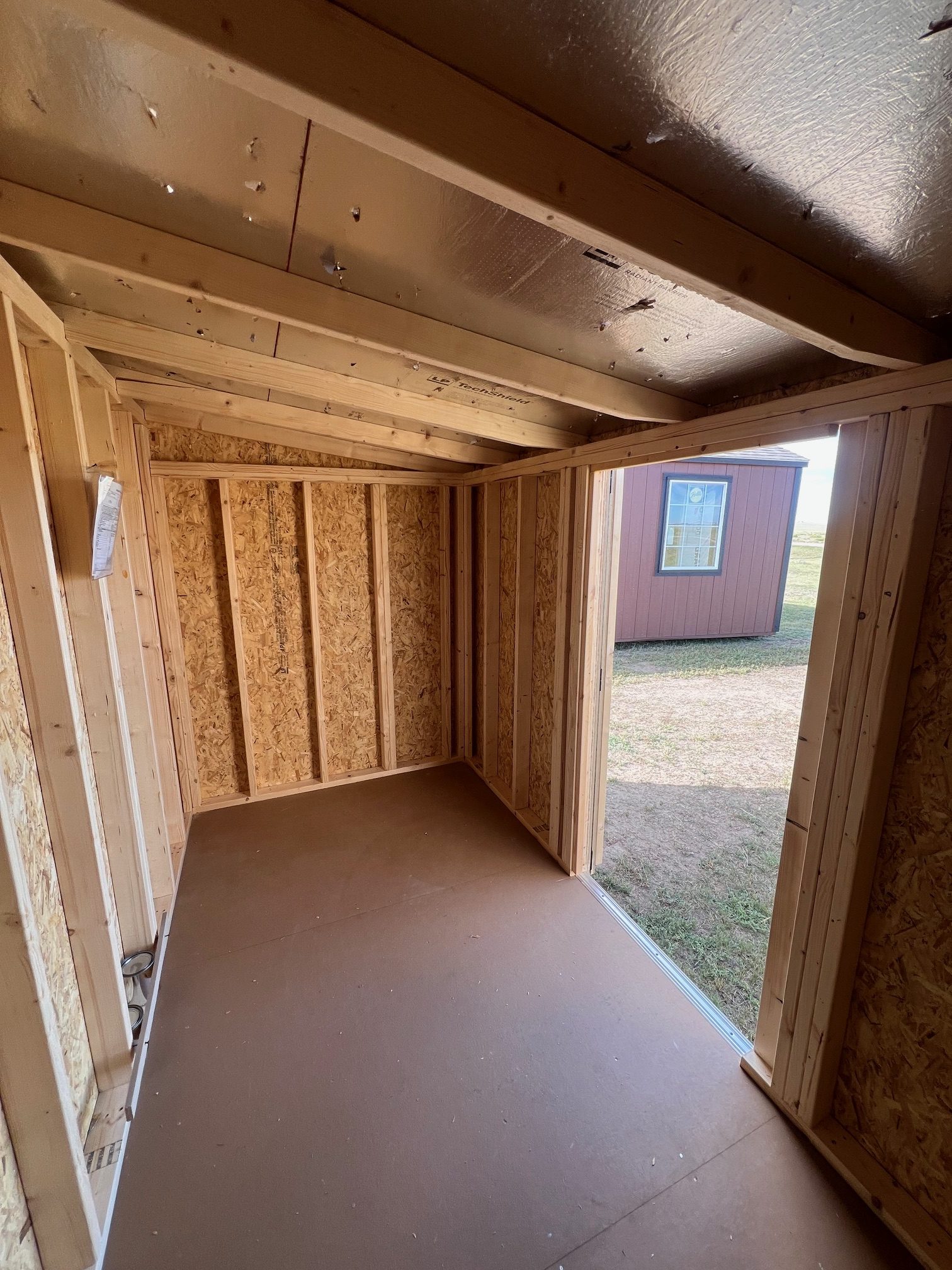 6×12 Accent Shed – Tan - LELAND'S SHEDS